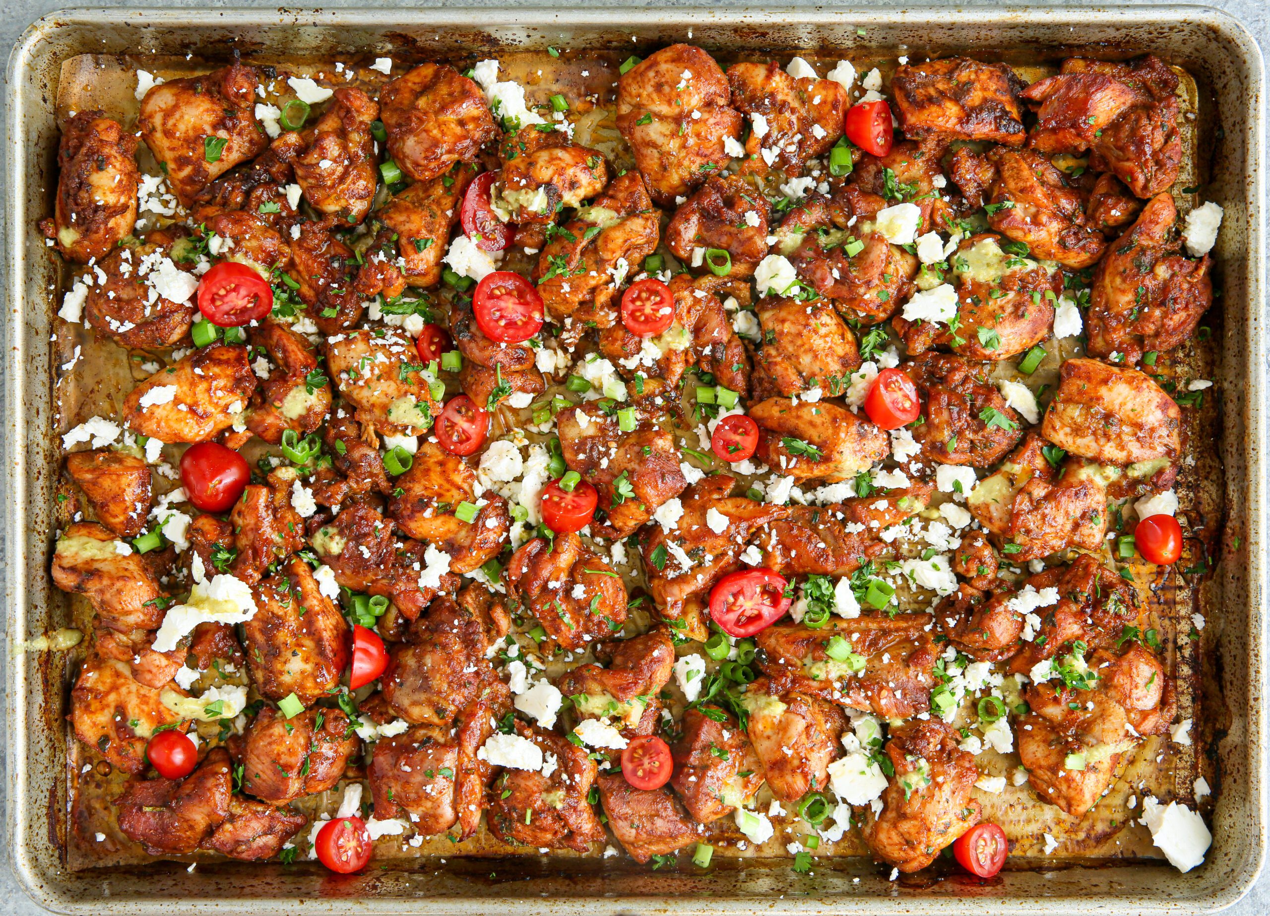 Sheet Pan Spiced Chicken and Feta ⋆ Star Infinite Food